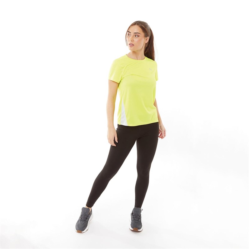 Buy Puma Womens Run Favorite dryCELL Running Top Yellow/Grey