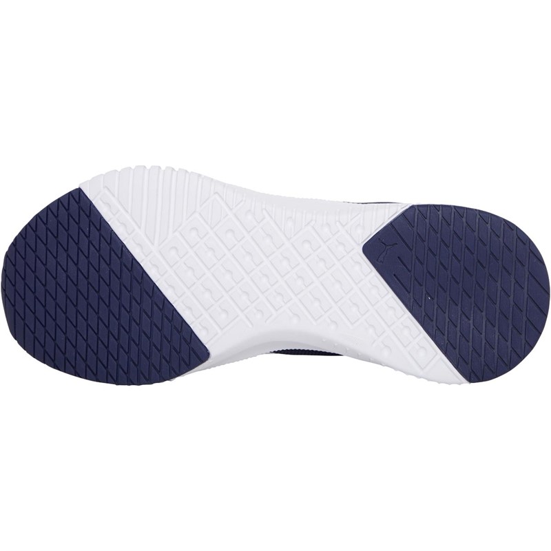 Buy Puma Junior Flyer Flex Trainers Blue/Grey