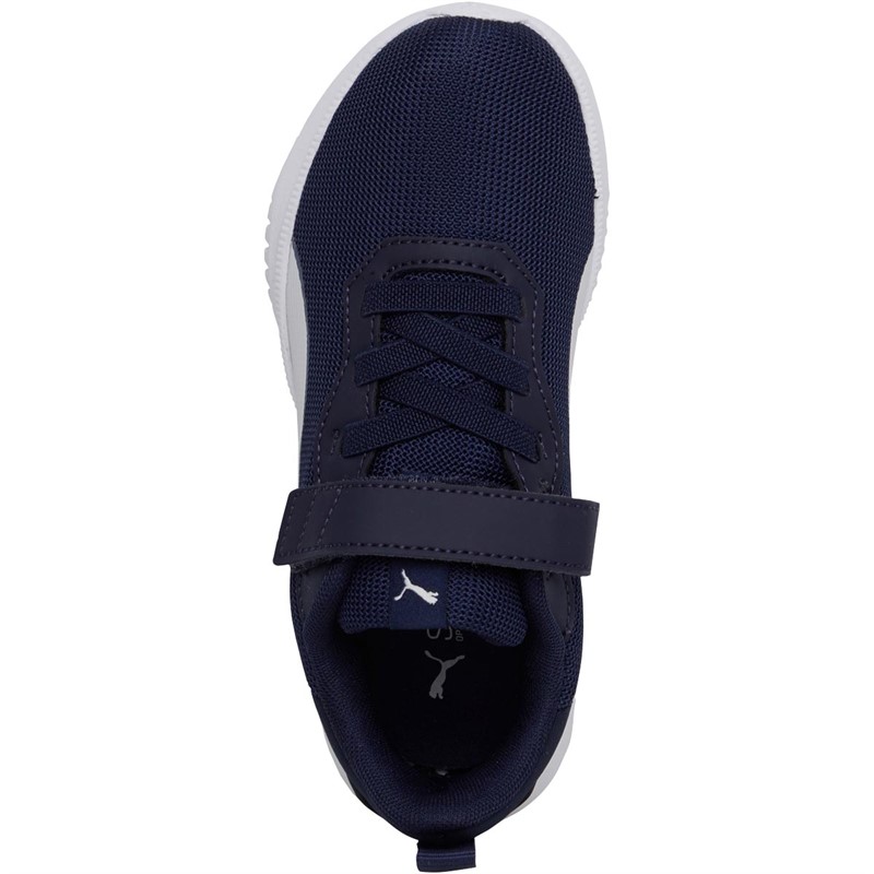 Buy Puma Junior Flyer Flex AC Trainers Blue/Grey