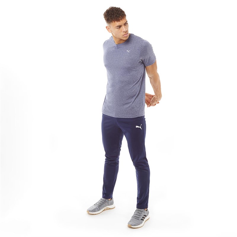 Buy Puma Mens Performance dryCELL Heathered Top Peacoat Heather