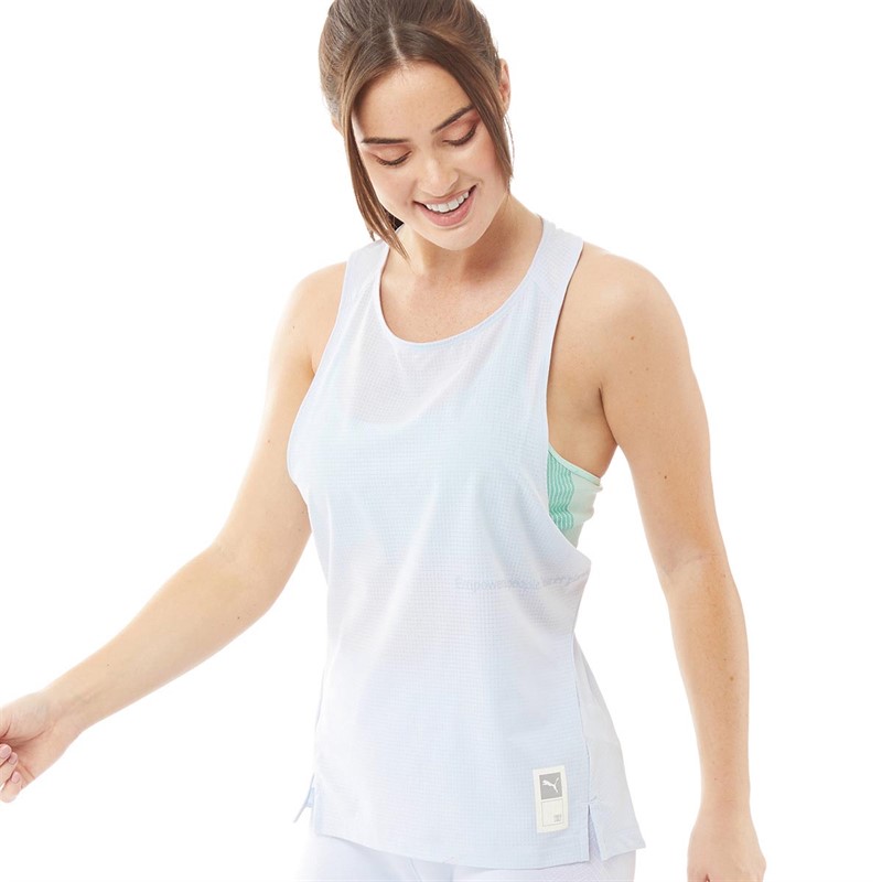 Buy Puma Womens First Mile Drycell Running Tank Arctic Ice