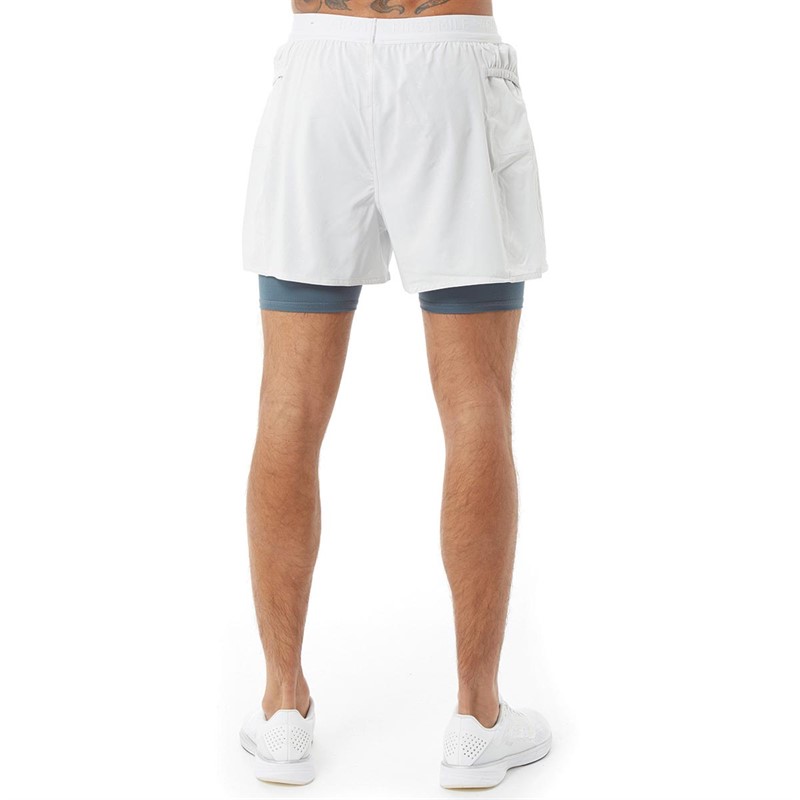 Buy Puma Mens First Mile Drycell 5 Inch 2 In 1 Running Shorts Grey/Grey