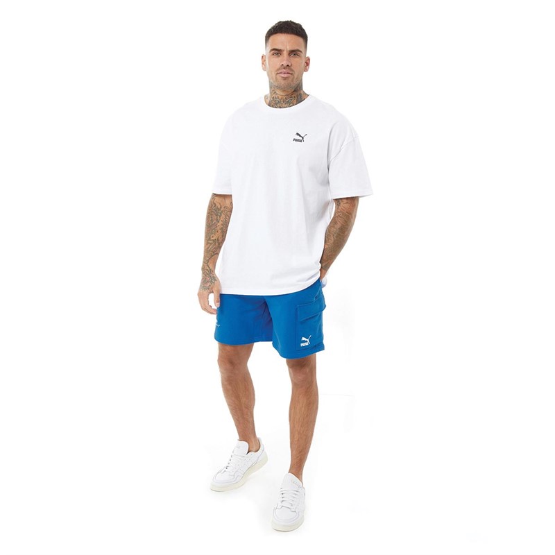 Buy Puma Mens Classics Acid Bright Cargo Shorts Puma Royal