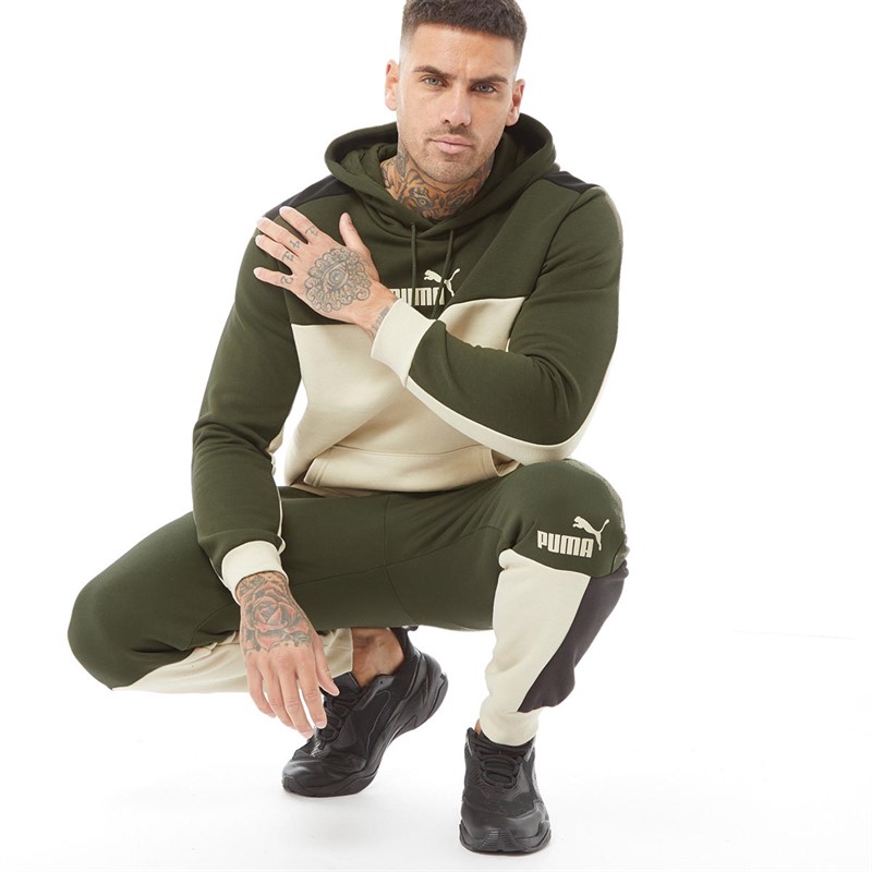 Buy Puma Mens Essentials+ Block SweatPants Putty