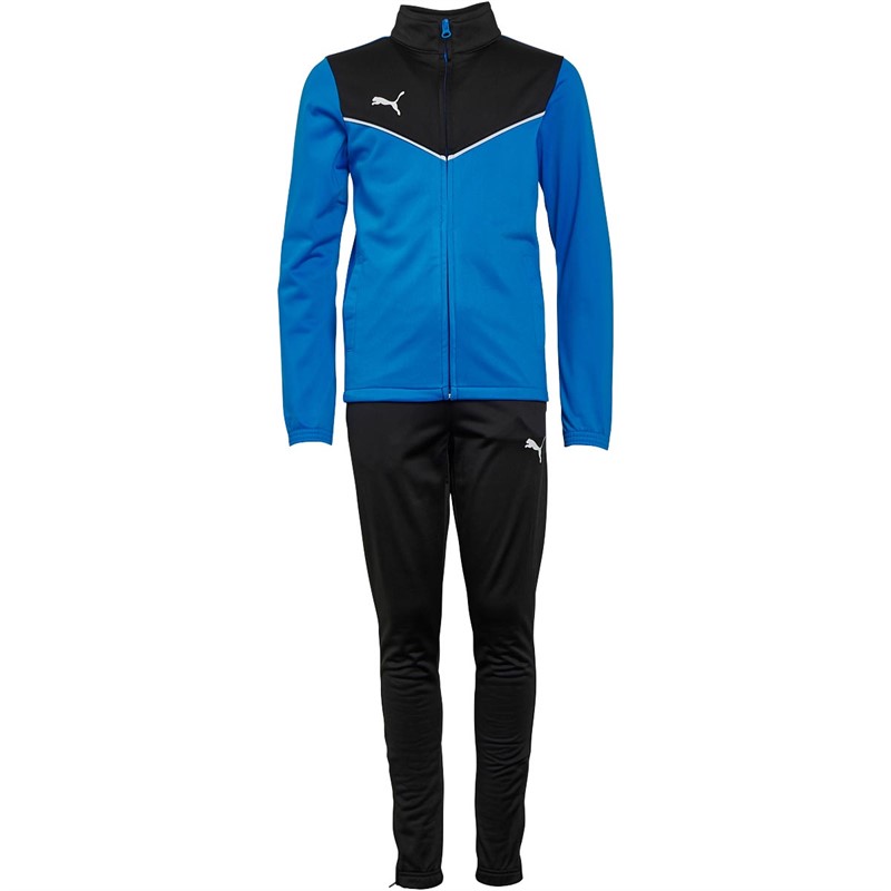 Buy Puma Junior Individualrise Tracksuit Elec Blue/Black