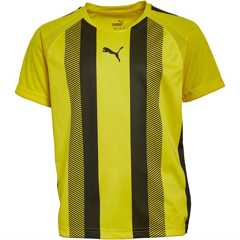 Buy Puma Junior Team Liga Striped Jersey Cyber Yellow