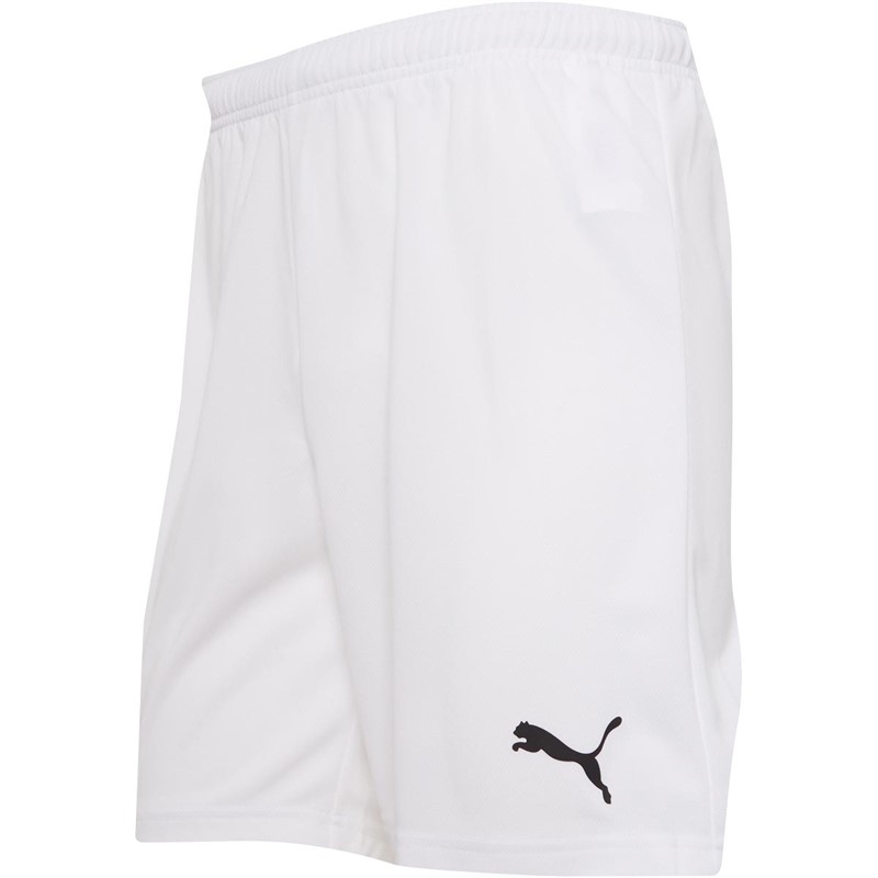 Buy Puma Mens Teamrise Shorts White/Black