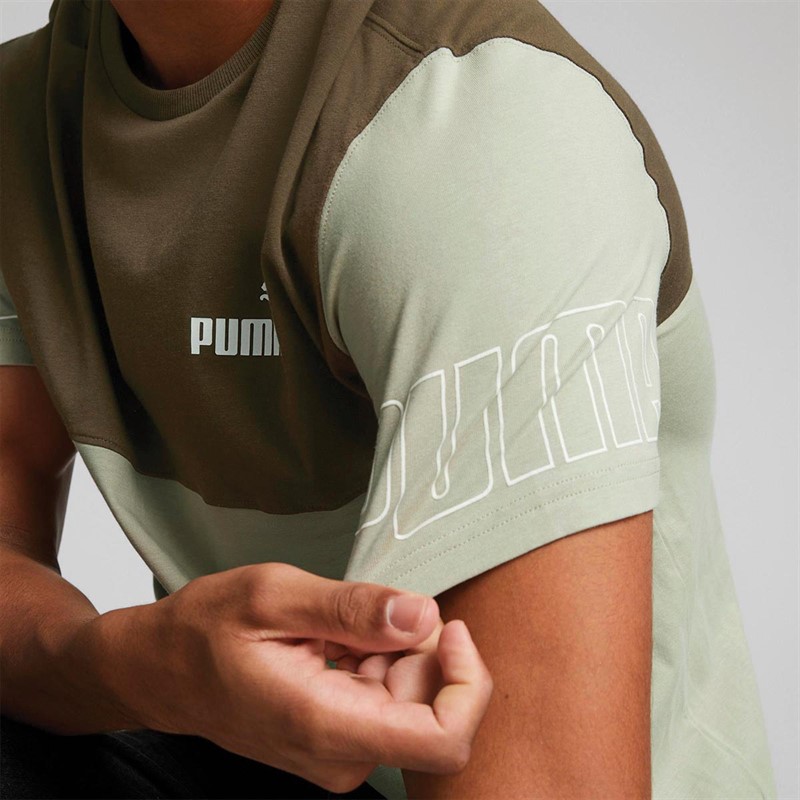 Puma T-Shirts Power Homme Gris