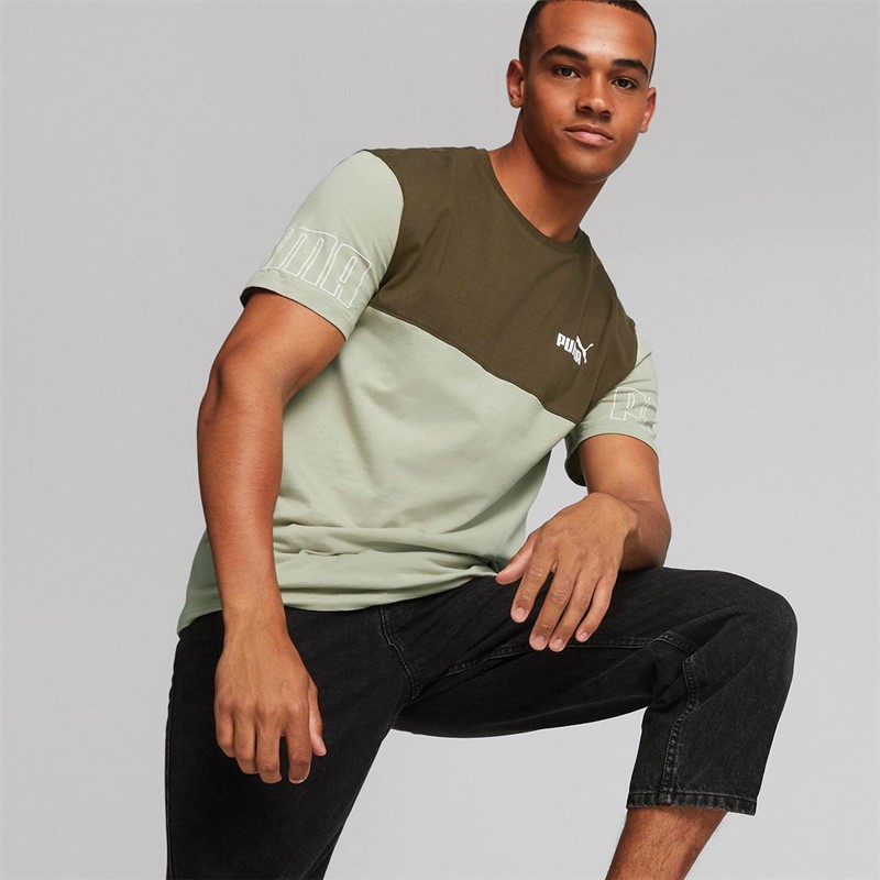 Puma T-Shirts Power Homme Gris