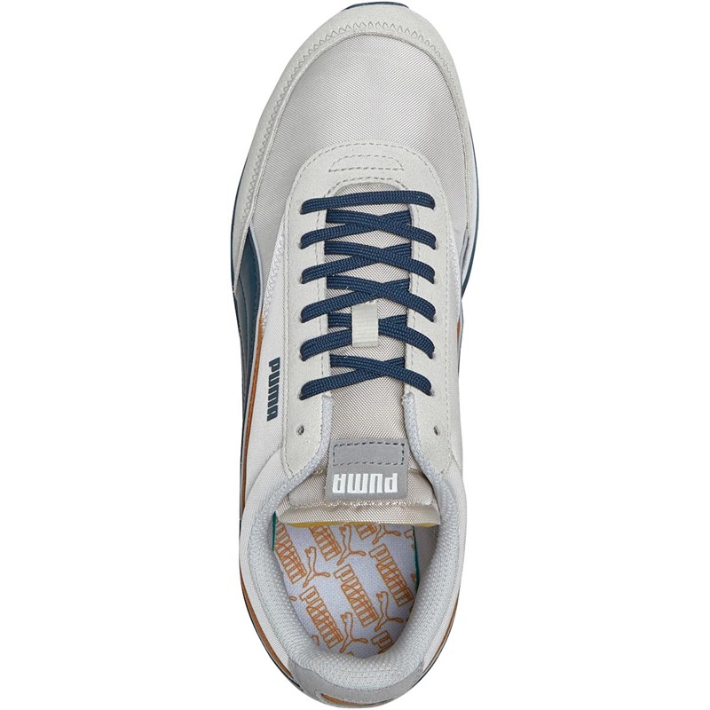 Buy Puma Mens Future Rider Double Trainers Puma White