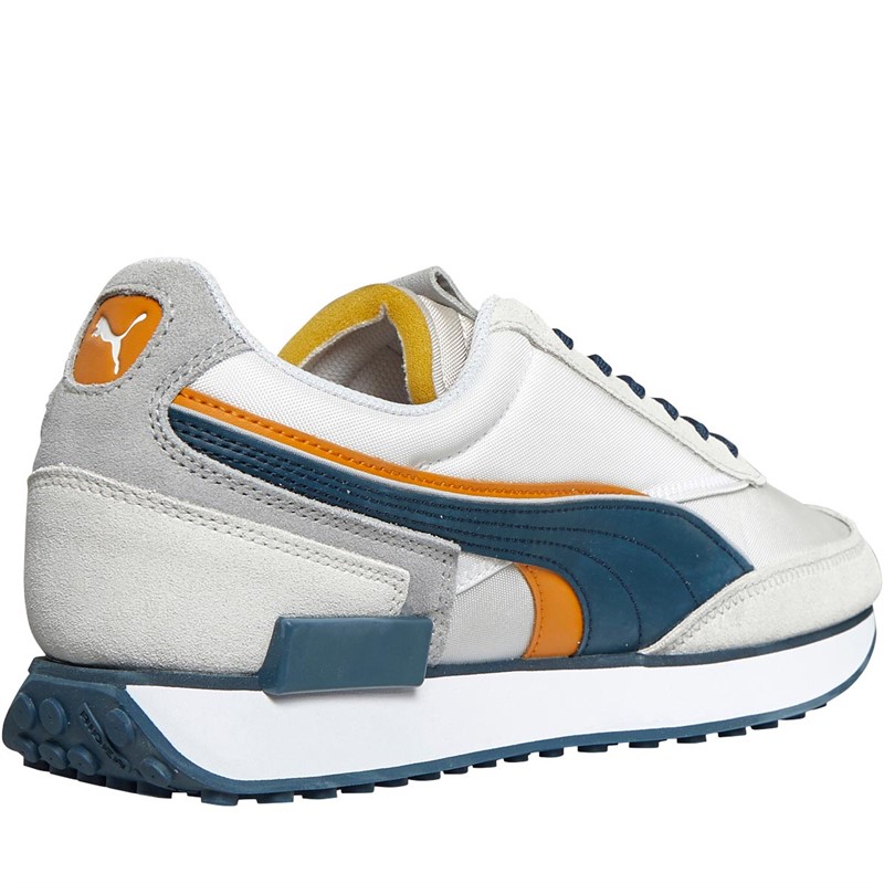 Buy Puma Mens Future Rider Double Trainers Puma White