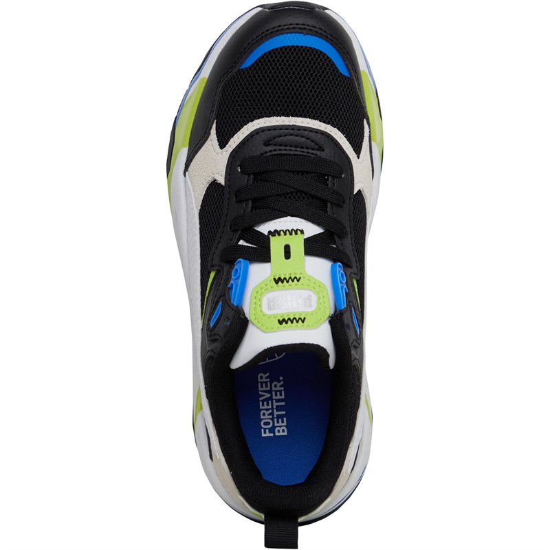 Buy Puma Junior Trinity Trainers Black/Lime/White