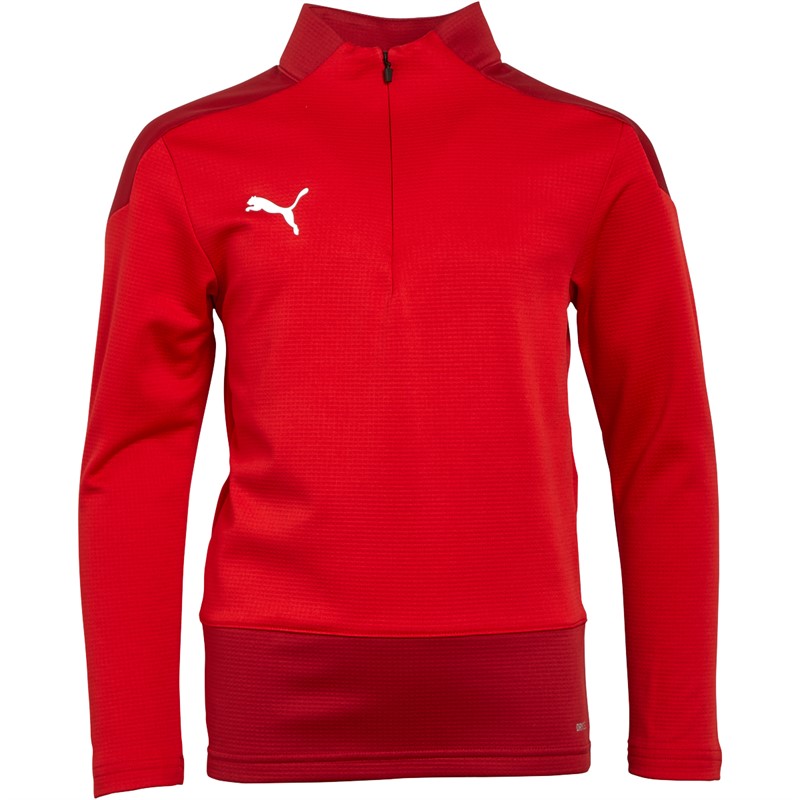Buy Puma Kids Goal 1/4 Zip Training Top Puma Red/Chili Pepper