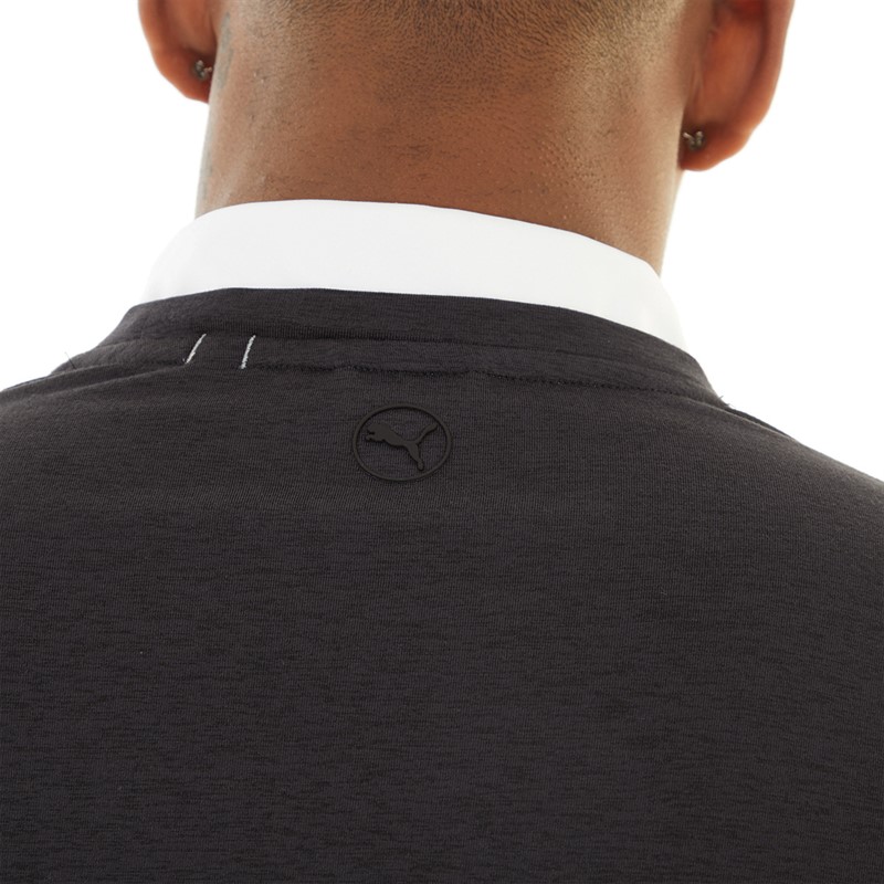 Buy Puma Mens Golf Cloudspun Heather Crew Neck Puma Black