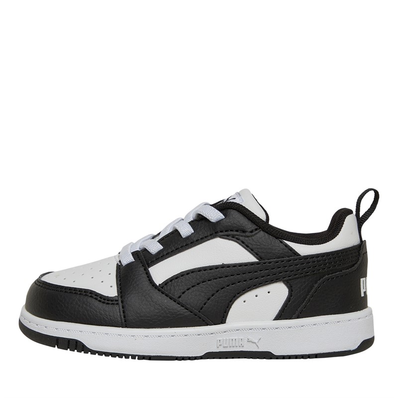 Buy Puma Infant Boys Rebound Low Trainers Black/White