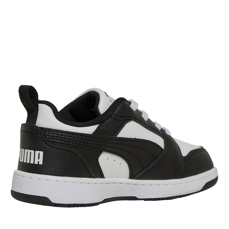 Buy Puma Infant Boys Rebound Low Trainers Black/White
