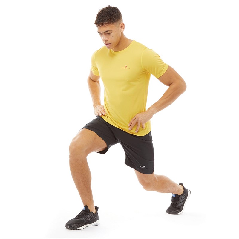 Buy Ronhill Mens Core Running Top Sulphur/Firecracker
