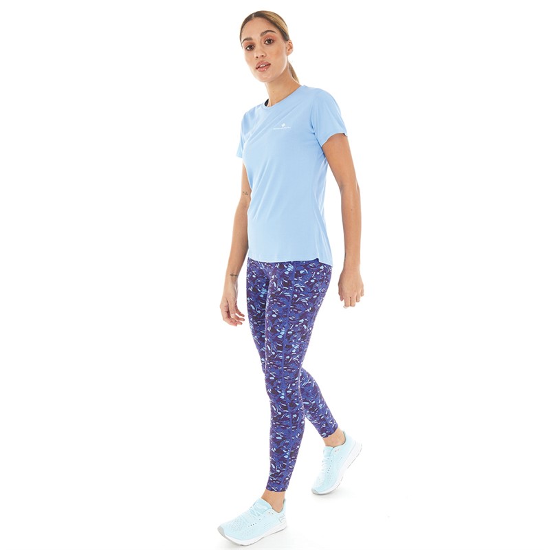 Buy Ron Hill Womens Core Running Top Cornflower Blue/Bright White