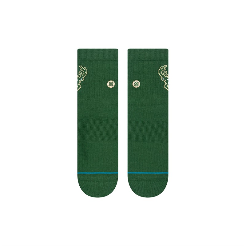 Buy STANCE NBA Milwaukee Bucks Quarter Socks Dark Green