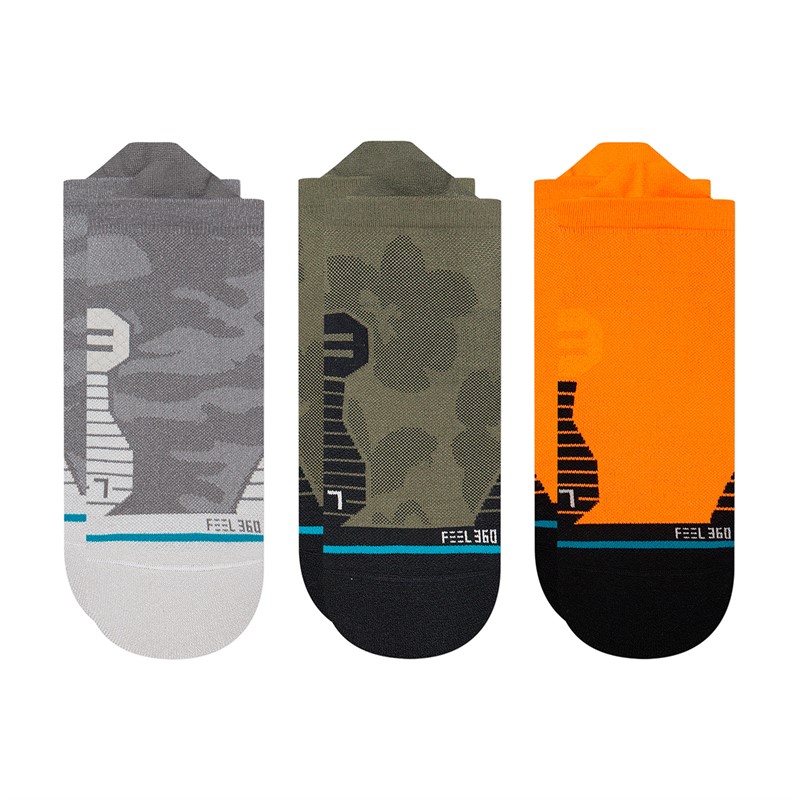 Buy STANCE Klicks Three Pack Running Tab Socks Multi