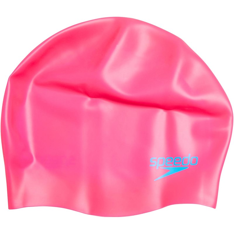 Buy Speedo Junior Plain Moulded Silicone Cap Pink