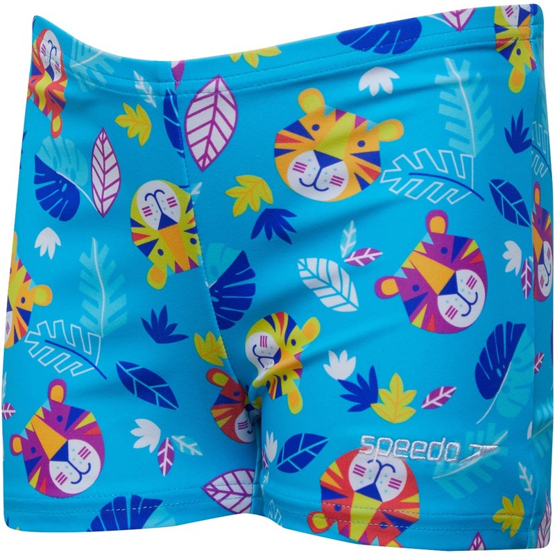 Buy Speedo Junior Jungleterry Digital Allover AquaShorts Blue/Yellow