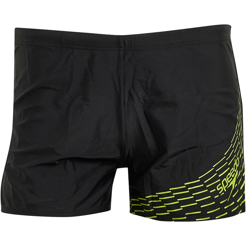 Buy Speedo Mens Medley Logo Aqua Shorts Black/Green
