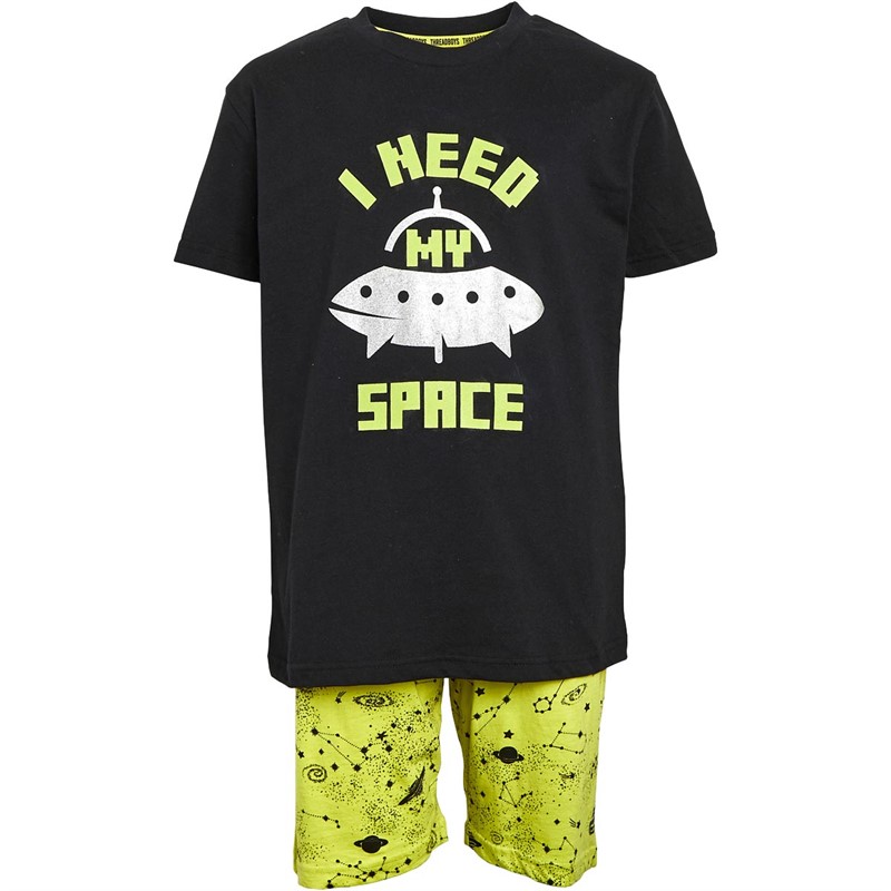 Buy Threadboys Boys Space Pyjama Set Black