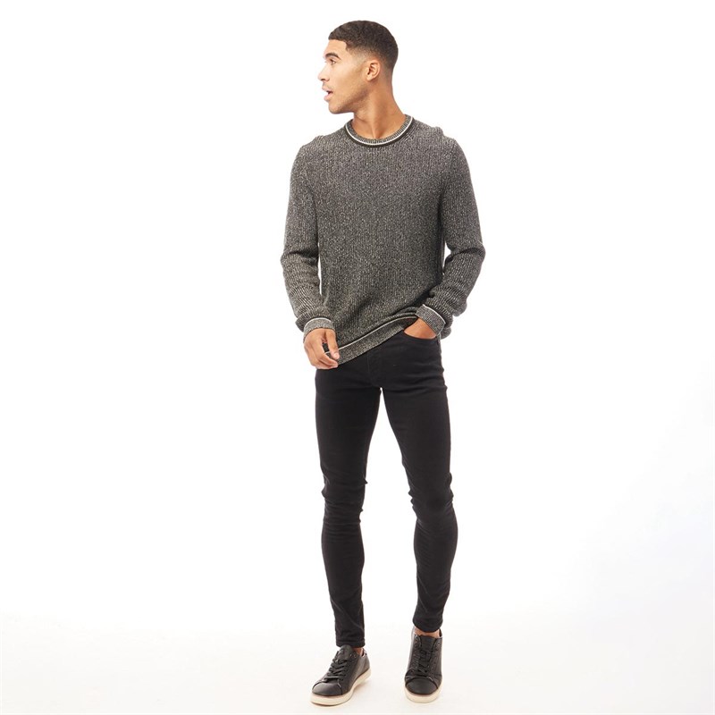 Buy Ted Baker Mens Roknrol Plaited Rib Crew Neck Knitted Jumper Mid Green