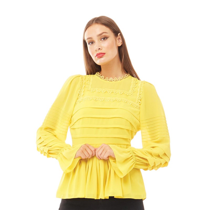 Ted Baker Dames Roobee Top Geel