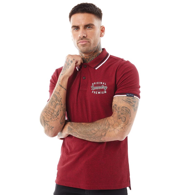 Buy Tokyo Laundry Mens Masses Polo Red Grindle