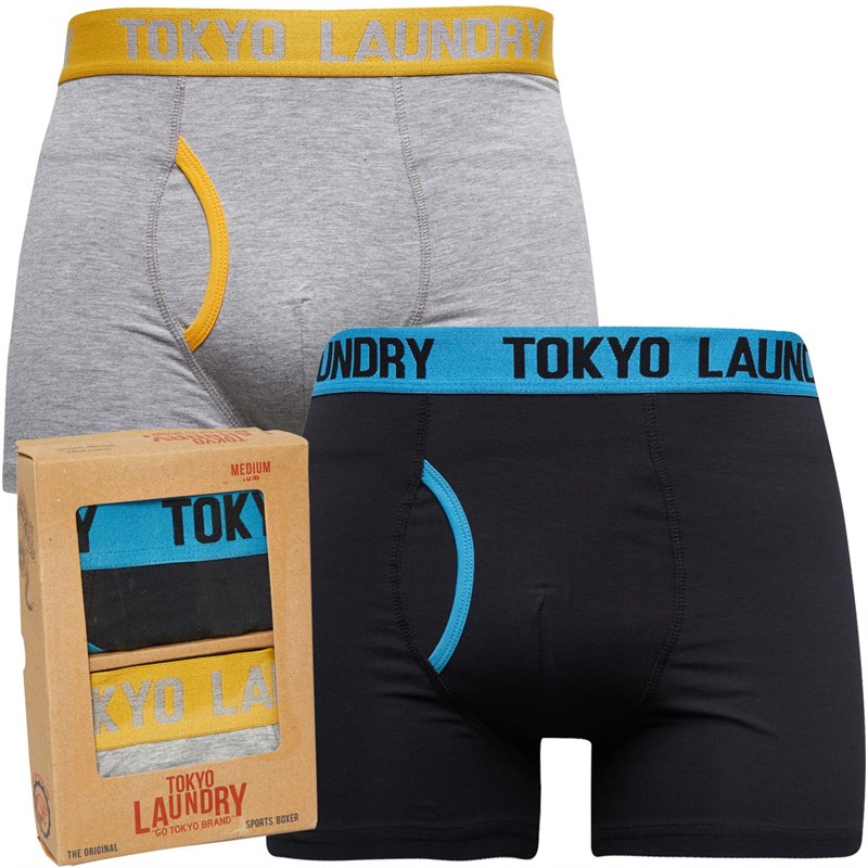 Buy Tokyo Laundry Mens Tompion Two Pack Boxers Pack C Blue Moon ...