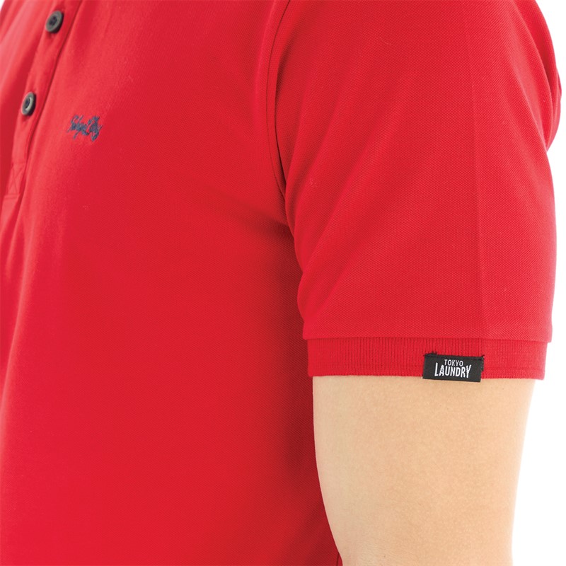 Buy Tokyo Laundry Mens Mortimer Polo Red