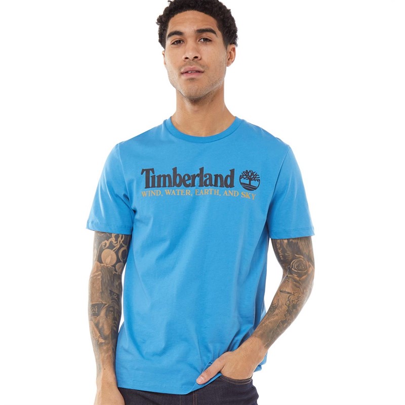 Buy Timberland Mens Front T-Shirt Sea Of Belize