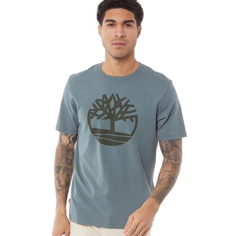 Buy Timberland Mens River Tree T-Shirt Balsam Green