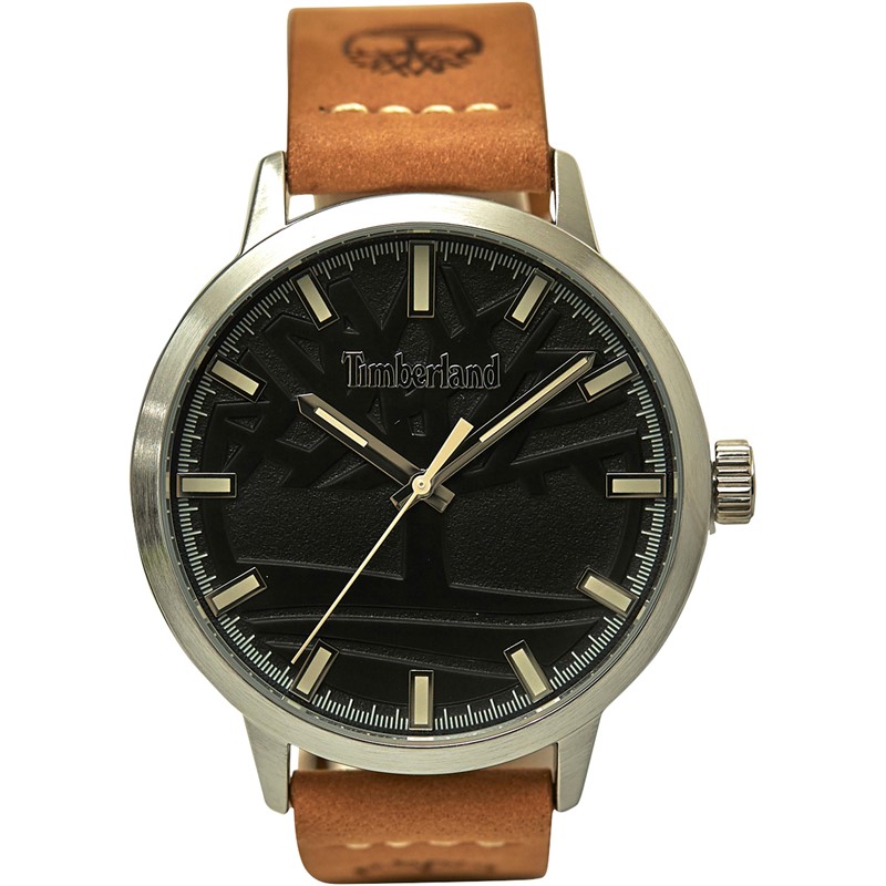 Buy Timberland Mens Goffstown S Leather Strap 3ATM Watch Tan
