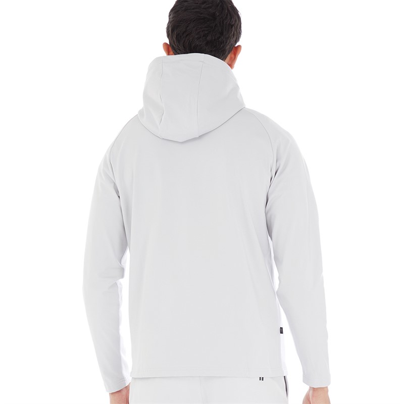 Buy 11 Degrees Mens Full Zip Cut And Sew Hooded Mid Layer Zip Through ...