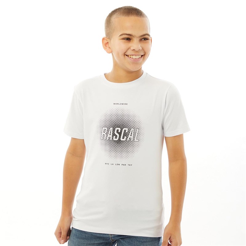 Buy RASCAL Boys Comet T-Shirt White