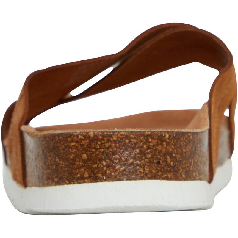 Buy Vero Moda Womens Stine Leather Sandals Roasted Pecan