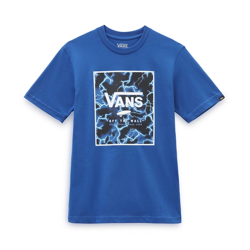 Buy Vans Junior Print Box Graphic T-Shirt True Blue/True Blue