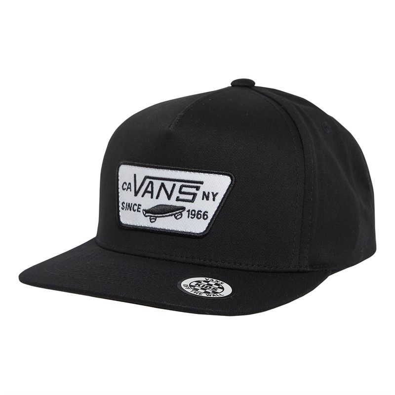Buy Vans Junior Full Patch Snapback Cap True Black
