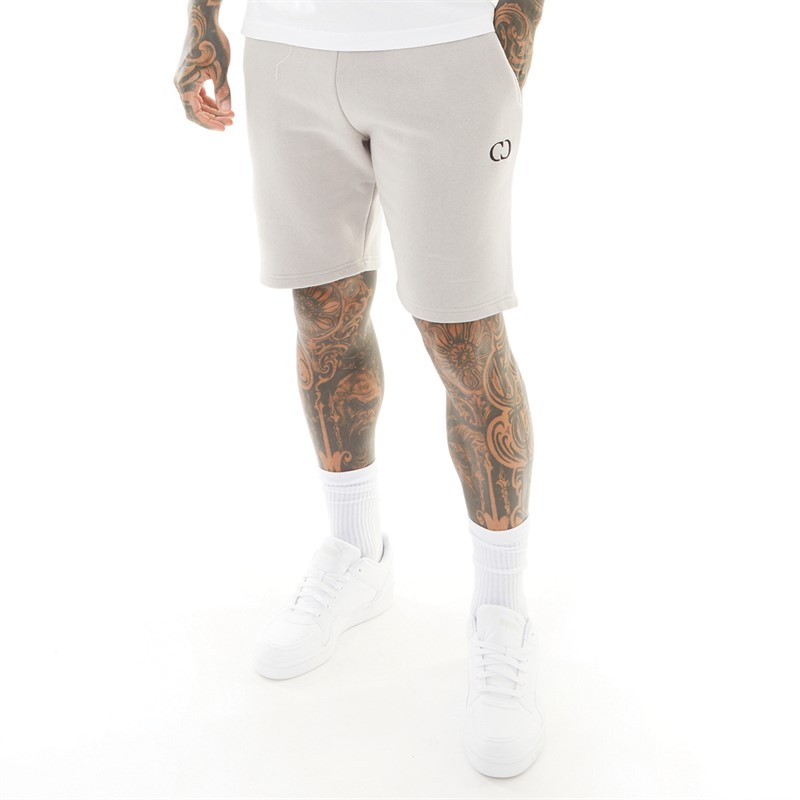 Buy Criminal Damage Mens Eco Fleece Shorts Light Grey