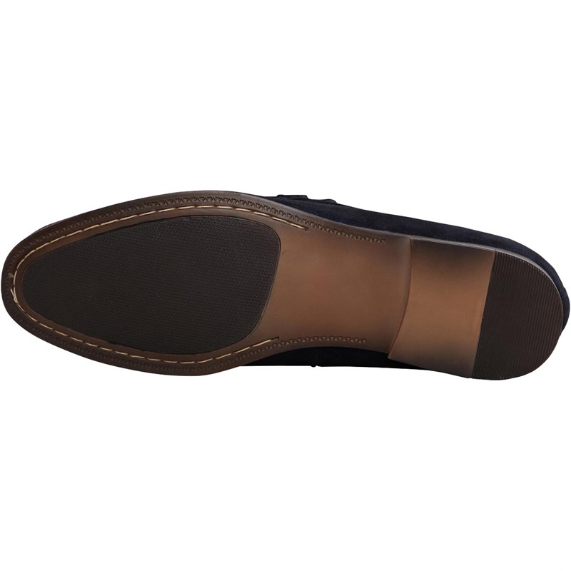 Buy Thomas Crick by Red Tape Mens Picard Tassel Loafers Navy Suede