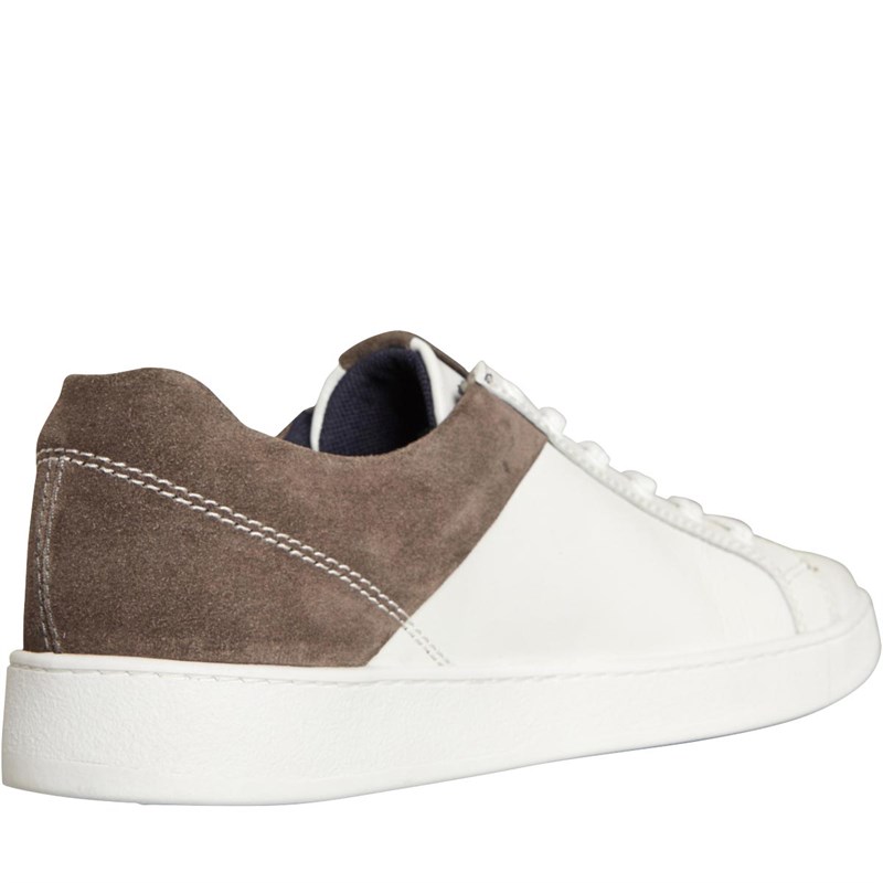 Buy Base London Mens Crew Trainers White/Grey