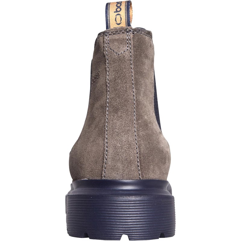 Buy Base London Mens Batali Suede Chelsea Boots Grey