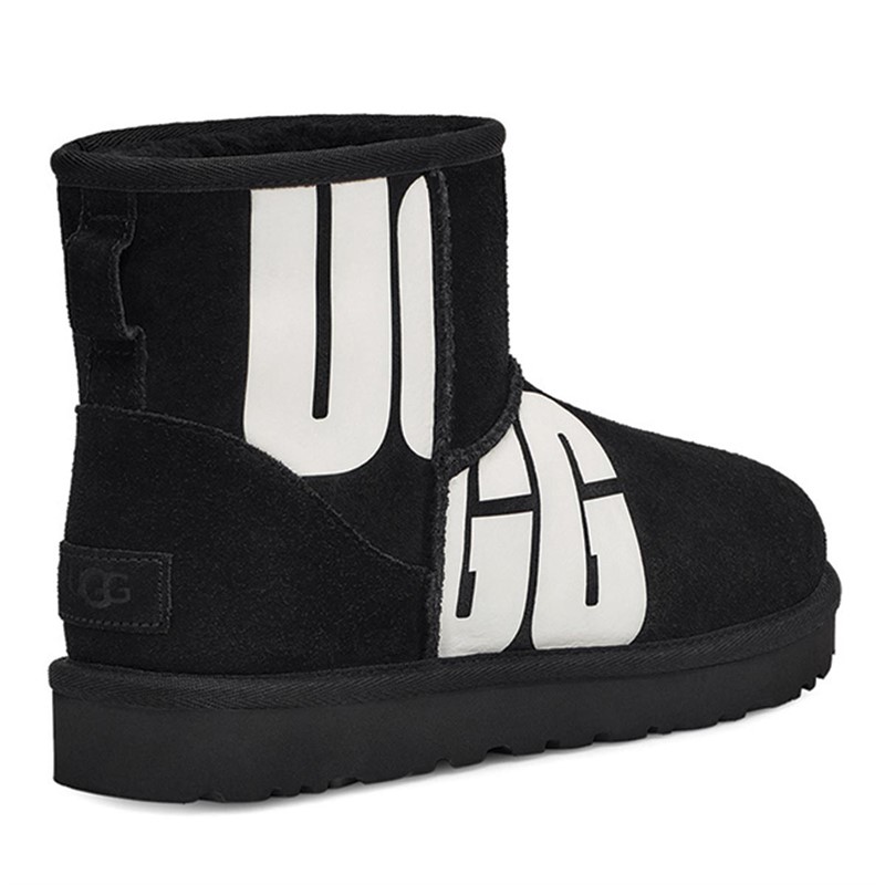 Ugg Dames ® Classic Mini Chopd Enkellaarzen Zwart