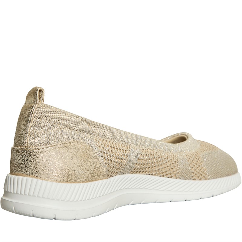 Buy Xti Womens 141218 Textile Shoes Gold
