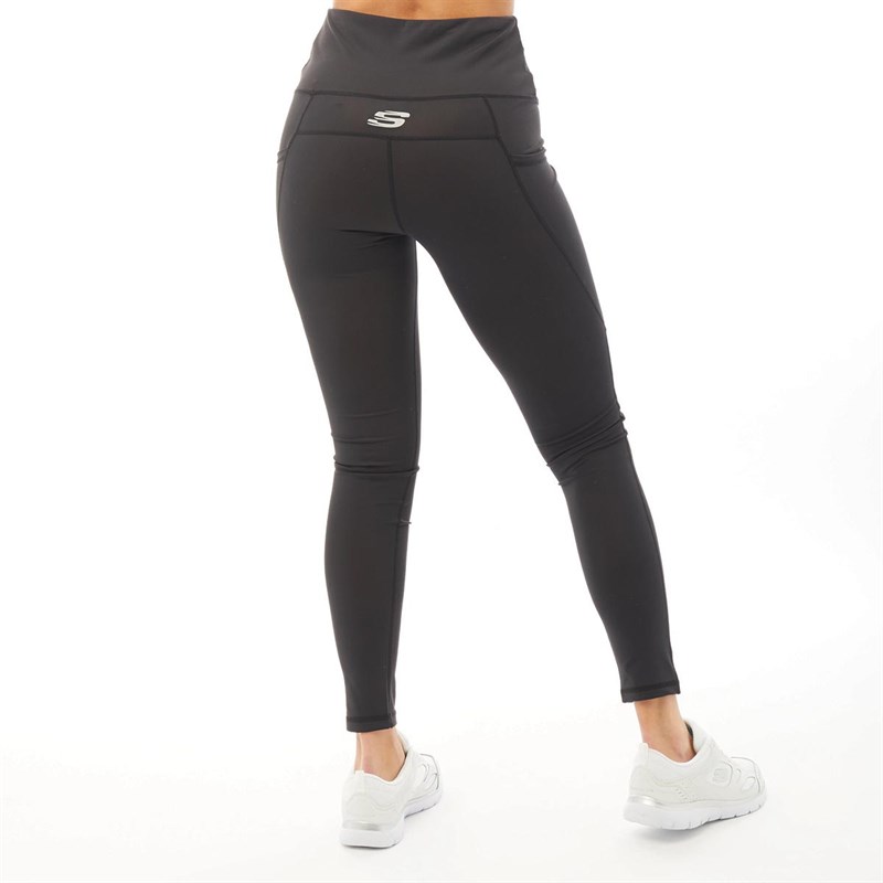Buy Skechers Womens Mille Phone Pocket High Waisted Tight Leggings Black