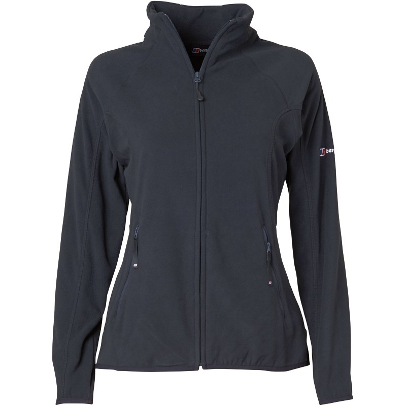 Berghaus Womens Spectrum Full Zip Micro Fleece Jacket Black Black Plable